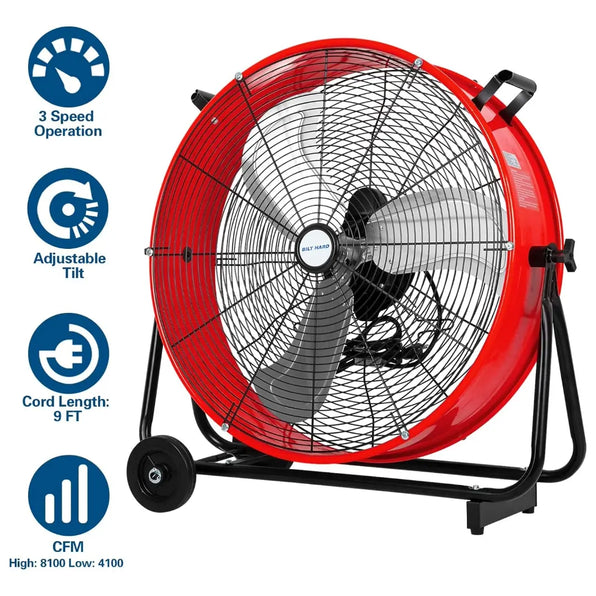 24 Inch Fans – BILT HARD