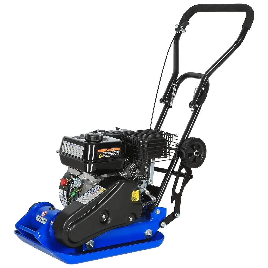 BILT HARD 6.5HP Plate Compactor – 2500 lbs Force, 10" Depth